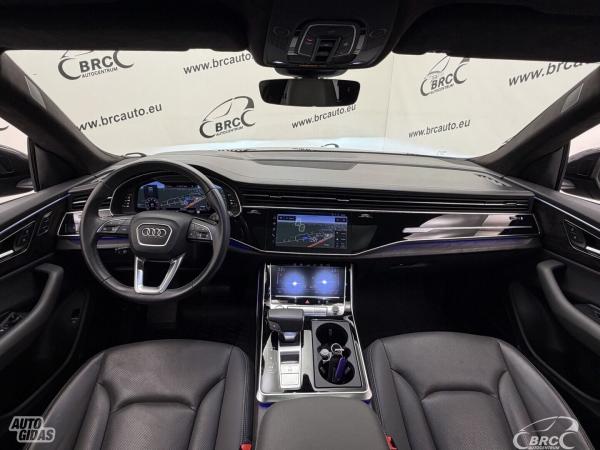Melns Audi Q8 2019 Avižieniai, ar dzinēja tilpumu 3.00 L un nobraukumu 61 tūkst. km par 42900 €, foto 3 vietnē AUTOMOTO.COM.LV