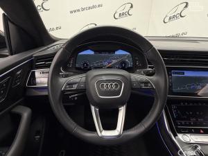 Black Audi Q8 2019 in Avizieniai, with an engine capacity of 3.00 L and mileage of 61 thousand km for 42900 €, photo 33 on AUTOMOTO.COM.LV