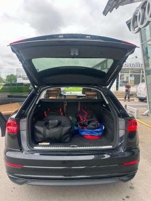 Black Audi Q8 2019 in Klaipeda, with an engine capacity of 3.00 L and mileage of 182 thousand km for 35500 €, photo 10 on AUTOMOTO.COM.LV