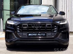 Black Audi Q8 2021 in Riga, with an engine capacity of 3.00 L and mileage of 93 thousand km for 69900 €, photo 7 on AUTOMOTO.COM.LV