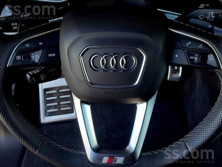 Black Audi Q8 2021 in Riga, with an engine capacity of 3.00 L and mileage of 93 thousand km for 69900 €, photo 17 on AUTOMOTO.COM.LV