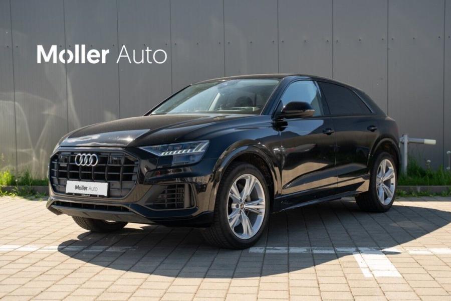 Melns Audi Q8 2021 Viļņa, ar dzinēja tilpumu 3.00 L un nobraukumu 85 tūkst. km par 53000 €, foto 4 vietnē AUTOMOTO.COM.LV