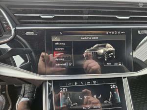 Black Audi Q8 2021 in Vilnius, with an engine capacity of 3.00 L and mileage of 99 thousand km for 49800 €, photo 17 on AUTOMOTO.COM.LV