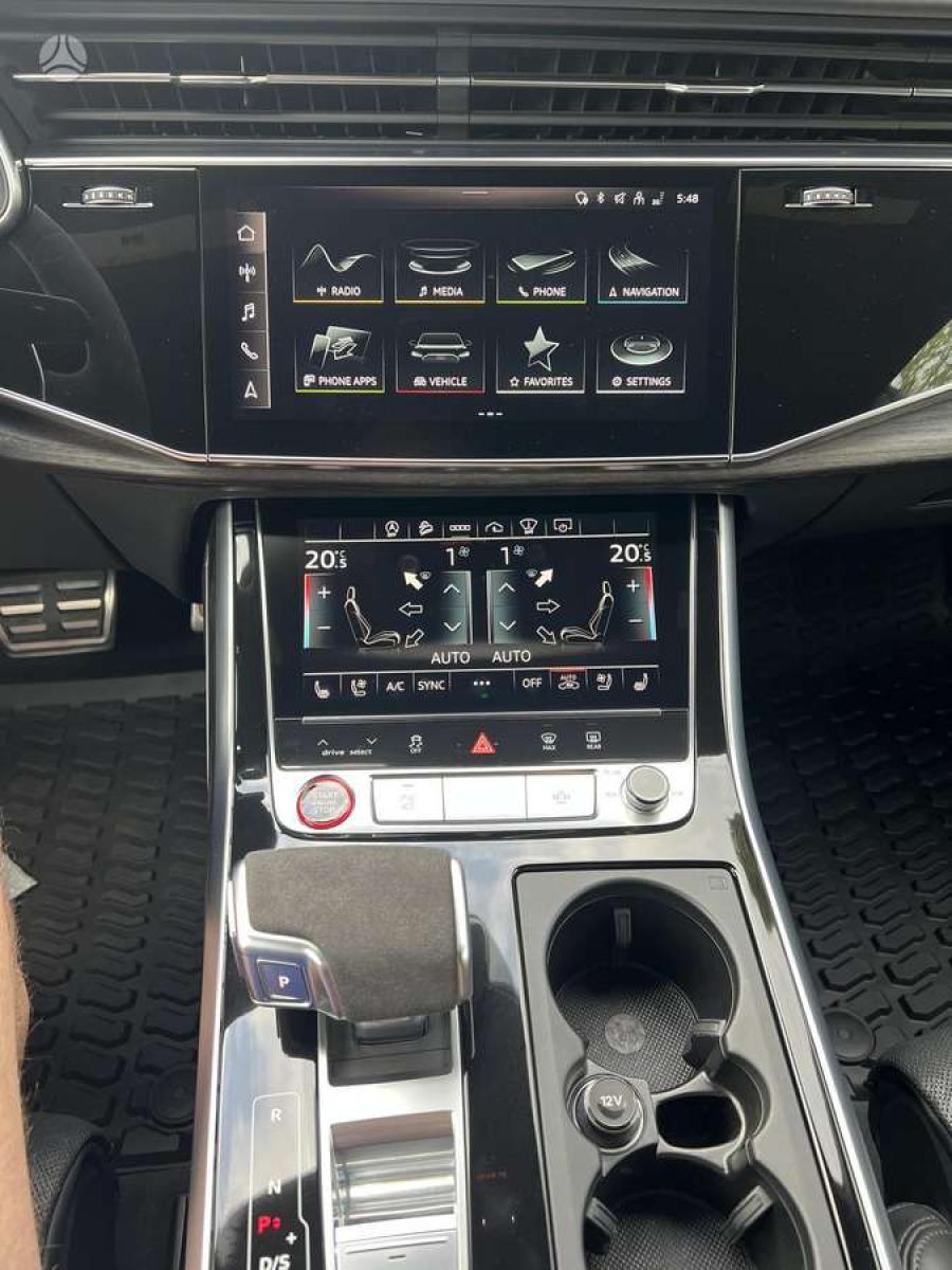 Black Audi Q8 2021 in Kelme, with an engine capacity of 3.00 L and mileage of 19 thousand km for 53500 €, photo 19 on AUTOMOTO.COM.LV