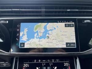 Black Audi Q8 2021 in Kelme, with an engine capacity of 3.00 L and mileage of 19 thousand km for 53500 €, photo 22 on AUTOMOTO.COM.LV
