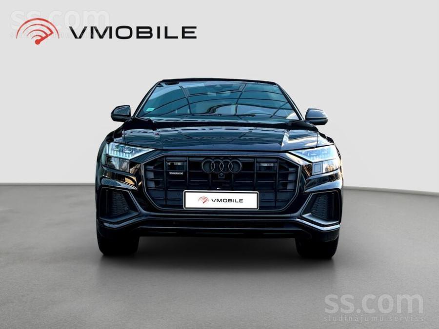 Black Audi Q8 2022 in Riga, with an engine capacity of 3.00 L and mileage of 71 thousand km for 59700 €, photo 3 on AUTOMOTO.COM.LV