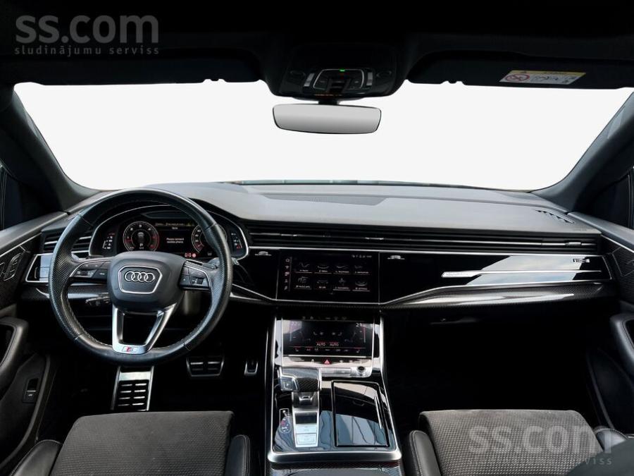 Black Audi Q8 2022 in Riga, with an engine capacity of 3.00 L and mileage of 71 thousand km for 59700 €, photo 7 on AUTOMOTO.COM.LV