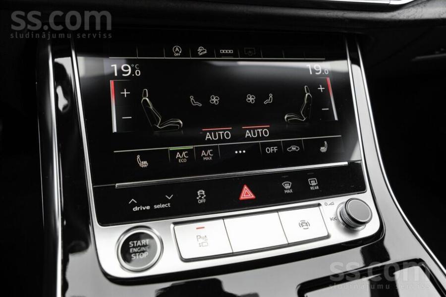 Black Audi Q8 2022 in Riga, with an engine capacity of 3.00 L and mileage of 108 thousand km for 47650 €, photo 23 on AUTOMOTO.COM.LV