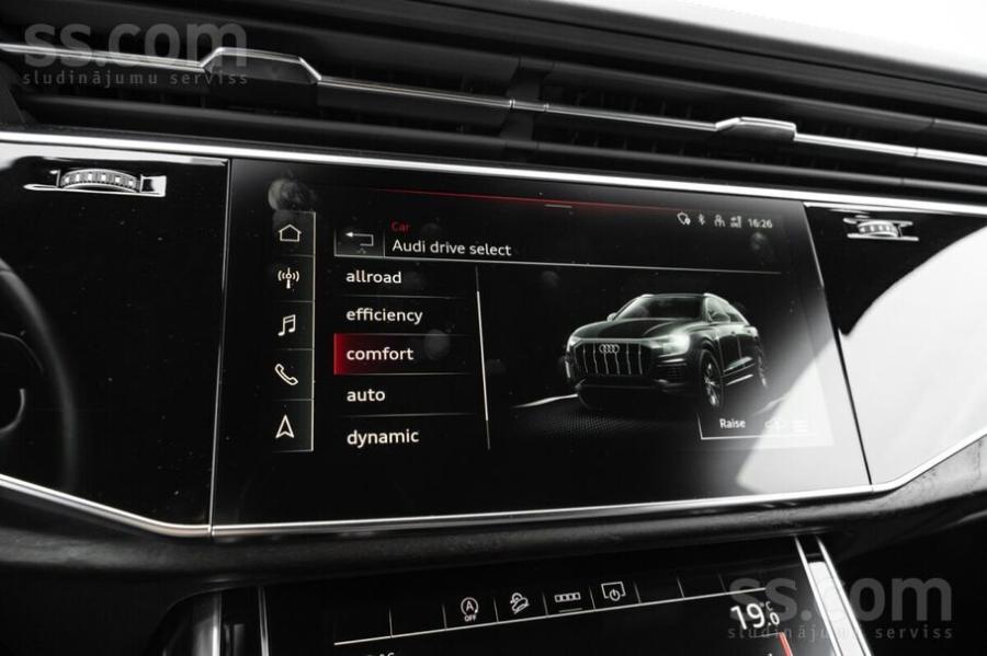 Black Audi Q8 2022 in Riga, with an engine capacity of 3.00 L and mileage of 108 thousand km for 47650 €, photo 29 on AUTOMOTO.COM.LV