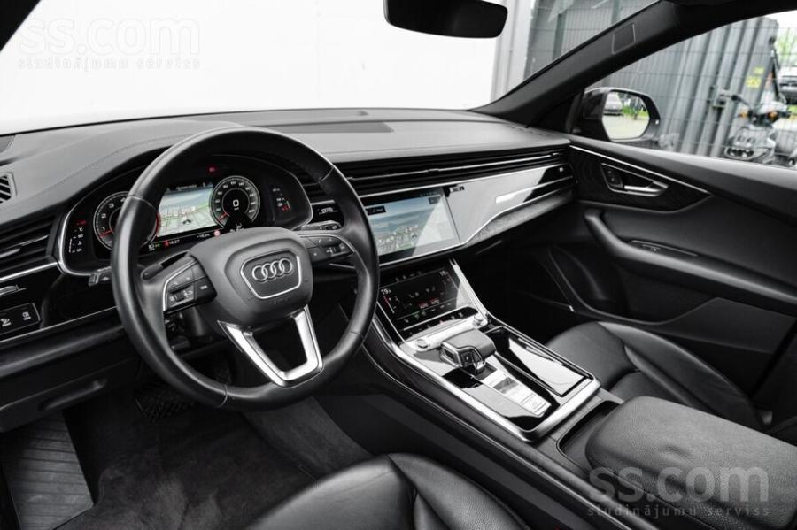 Black Audi Q8 2022 in Riga, with an engine capacity of 3.00 L and mileage of 108 thousand km for 47650 €, photo 35 on AUTOMOTO.COM.LV