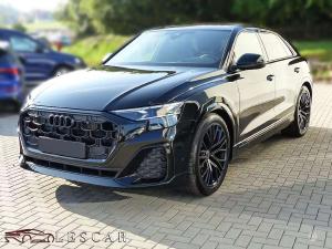 Black Audi Q8 2024 in Vilnius, with an engine capacity of 2.97 L and mileage of 35 thousand km for 89000 €, photo  on AUTOMOTO.COM.LV