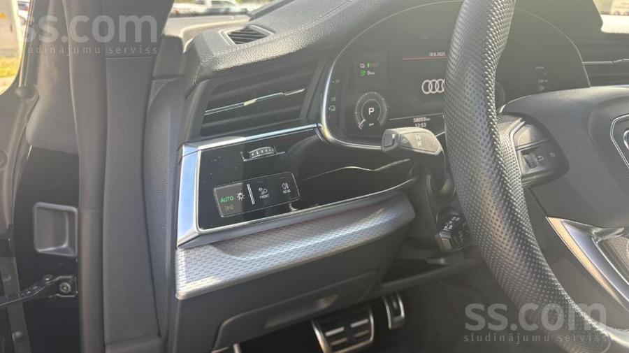 Melns Audi Q8 2024 Liepāja, ar dzinēja tilpumu 3.00 L un nobraukumu 58 tūkst. km par 65000 €, foto 21 vietnē AUTOMOTO.COM.LV