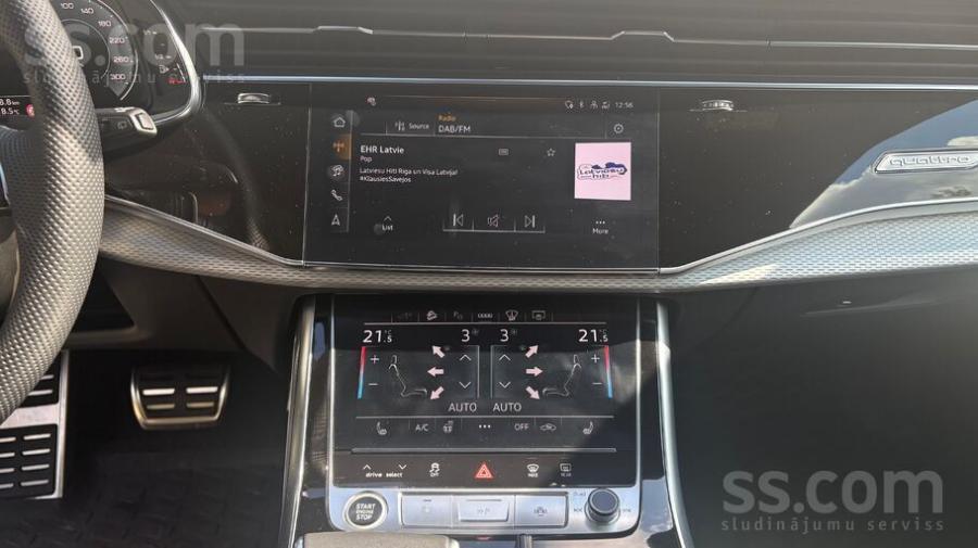 Melns Audi Q8 2024 Liepāja, ar dzinēja tilpumu 3.00 L un nobraukumu 58 tūkst. km par 65000 €, foto 23 vietnē AUTOMOTO.COM.LV