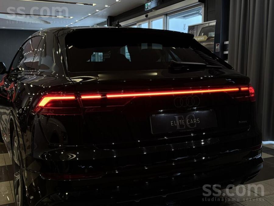 Melns Audi Q8 2025 Rīga, ar dzinēja tilpumu 3.00 L un nobraukumu 12 tūkst. km par 81990 €, foto 35 vietnē AUTOMOTO.COM.LV