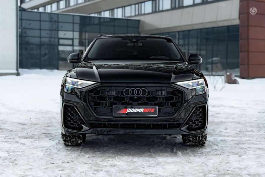 Black Audi Q8 2025 in Klaipeda, with an engine capacity of 3.00 L and mileage of 12 thousand km for 92500 €, photo 1 on AUTOMOTO.COM.LV