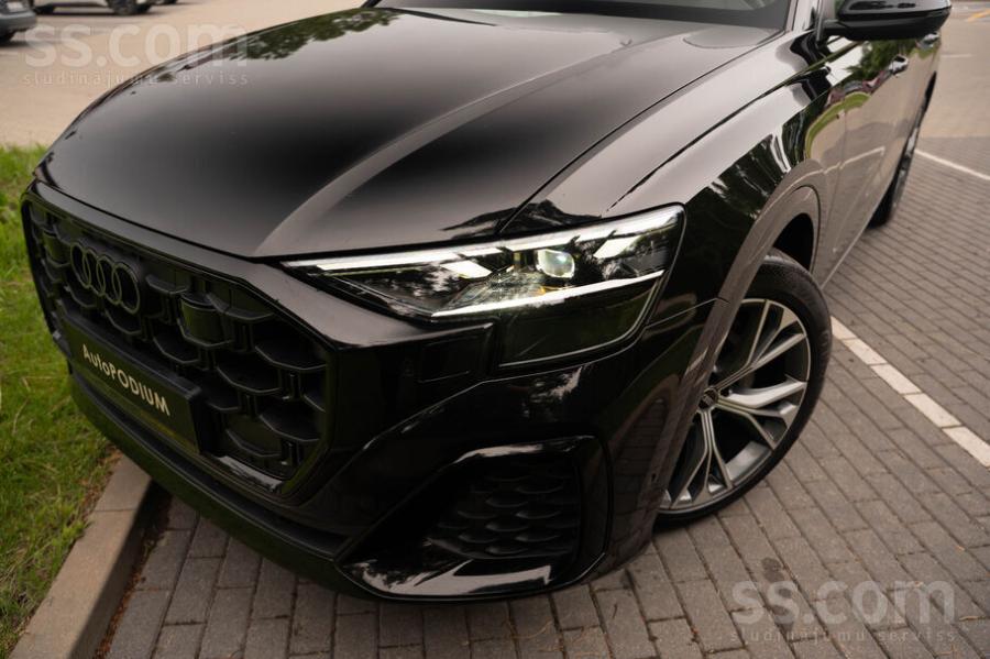 Black Audi Q8 2025 in Riga, with an engine capacity of 3.00 L and mileage of 19 thousand km for 78990 €, photo 3 on AUTOMOTO.COM.LV