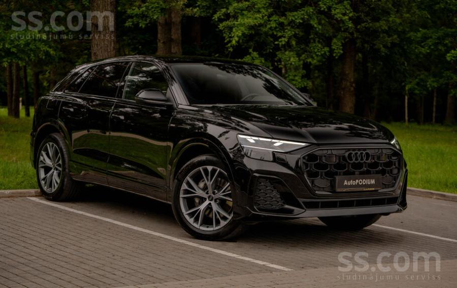 Black Audi Q8 2025 in Riga, with an engine capacity of 3.00 L and mileage of 19 thousand km for 78990 €, photo 9 on AUTOMOTO.COM.LV