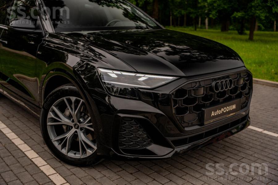 Black Audi Q8 2025 in Riga, with an engine capacity of 3.00 L and mileage of 19 thousand km for 78990 €, photo 11 on AUTOMOTO.COM.LV