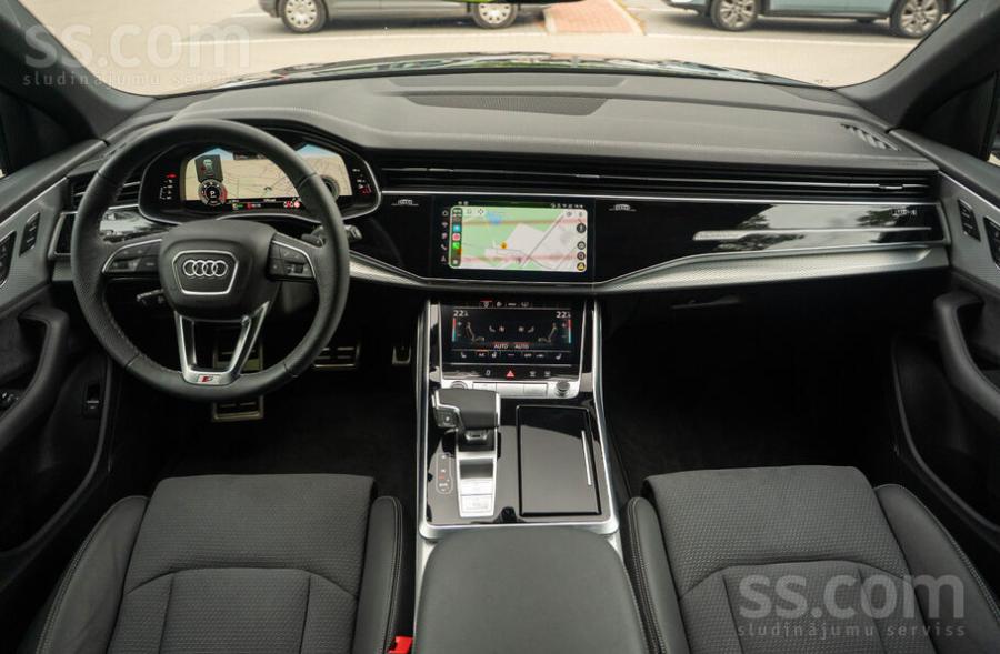 Black Audi Q8 2025 in Riga, with an engine capacity of 3.00 L and mileage of 19 thousand km for 78990 €, photo 15 on AUTOMOTO.COM.LV