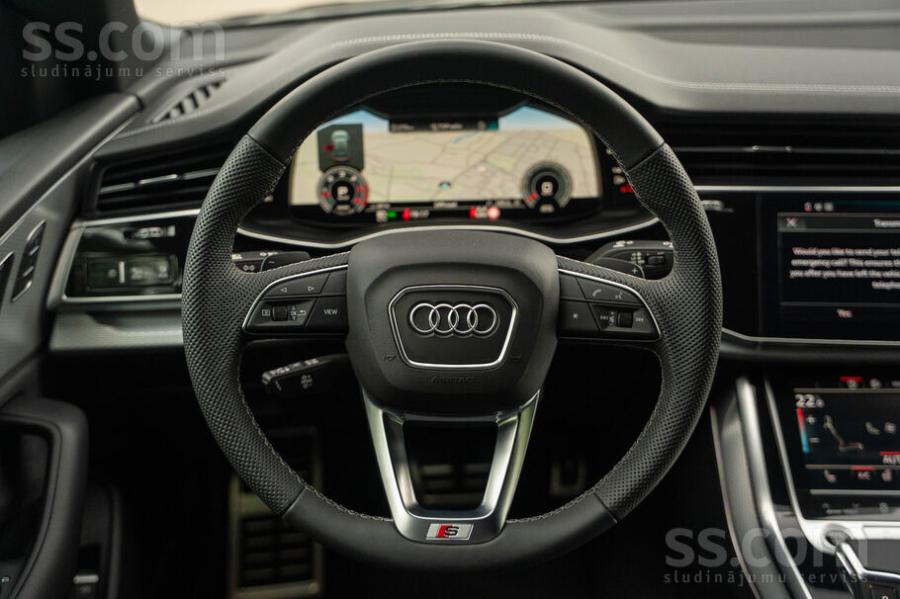 Black Audi Q8 2025 in Riga, with an engine capacity of 3.00 L and mileage of 19 thousand km for 78990 €, photo 16 on AUTOMOTO.COM.LV