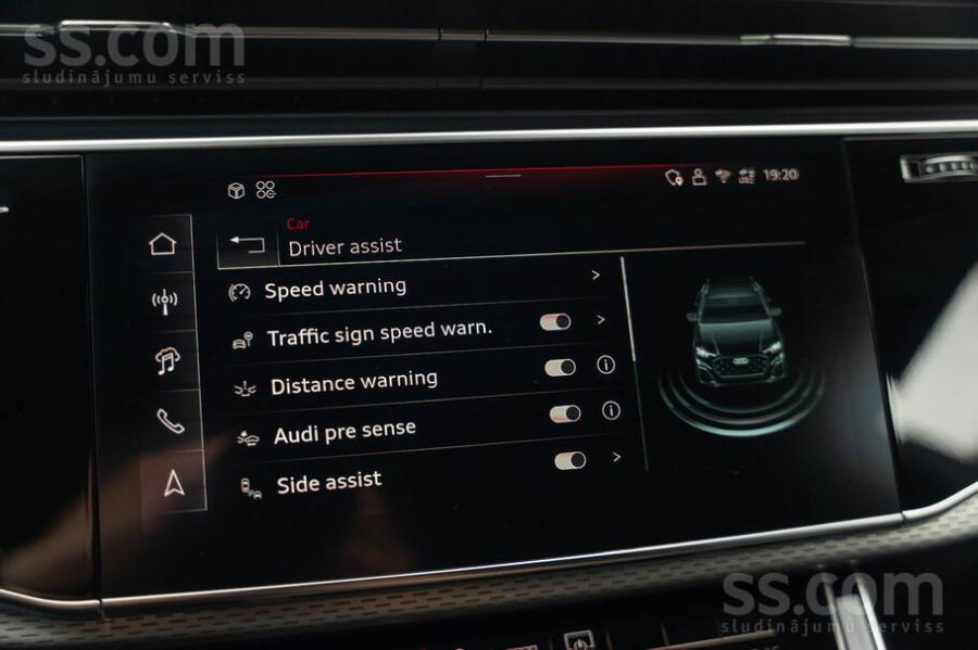 Black Audi Q8 2025 in Riga, with an engine capacity of 3.00 L and mileage of 19 thousand km for 78990 €, photo 28 on AUTOMOTO.COM.LV