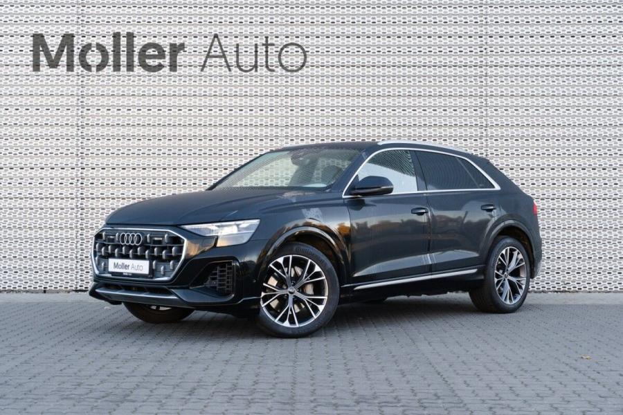 Melns Audi Q8 2025 Mārupe, ar dzinēja tilpumu 3.00 L un nobraukumu 48 tūkst. km par 69900 €, foto 1 vietnē AUTOMOTO.COM.LV