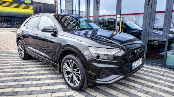 Melns Audi Q8 2018 Tallina, ar dzinēja tilpumu 3.00 L un nobraukumu 155 tūkst. km par 41990 €, foto 2 vietnē AUTOMOTO.COM.LV