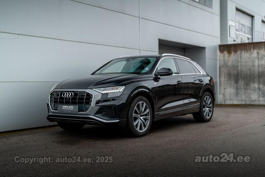 Black Audi Q8 2019 in Tartu, with an engine capacity of 3.00 L and mileage of 83 thousand km for 52900 €, photo 1 on AUTOMOTO.COM.LV
