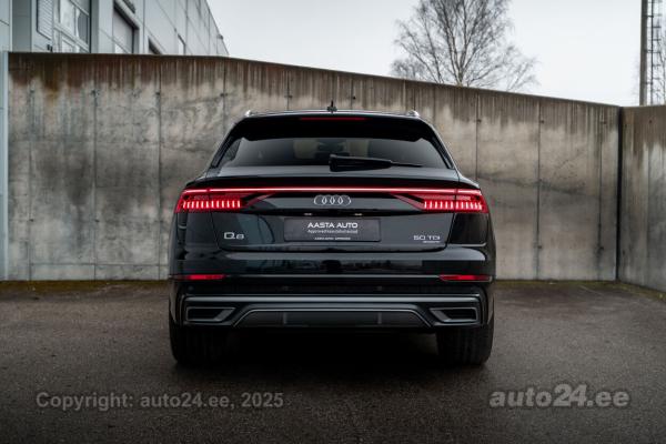 Black Audi Q8 2019 in Tartu, with an engine capacity of 3.00 L and mileage of 83 thousand km for 52900 €, photo 6 on AUTOMOTO.COM.LV