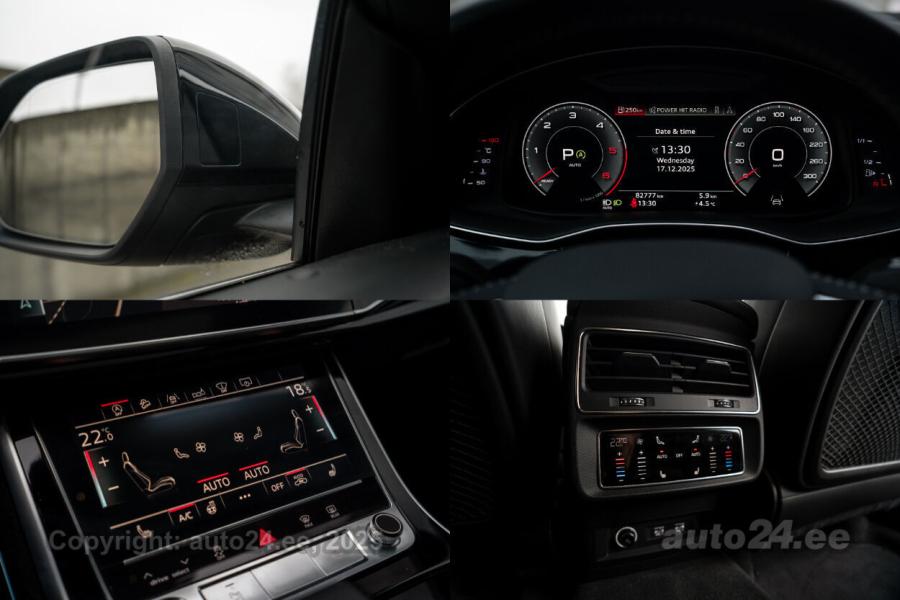 Black Audi Q8 2019 in Tartu, with an engine capacity of 3.00 L and mileage of 83 thousand km for 52900 €, photo 23 on AUTOMOTO.COM.LV