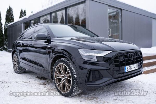 Black Audi Q8 2021 in Tallinn, with an engine capacity of 3.00 L and mileage of 72 thousand km for 56900 €, photo 1 on AUTOMOTO.COM.LV