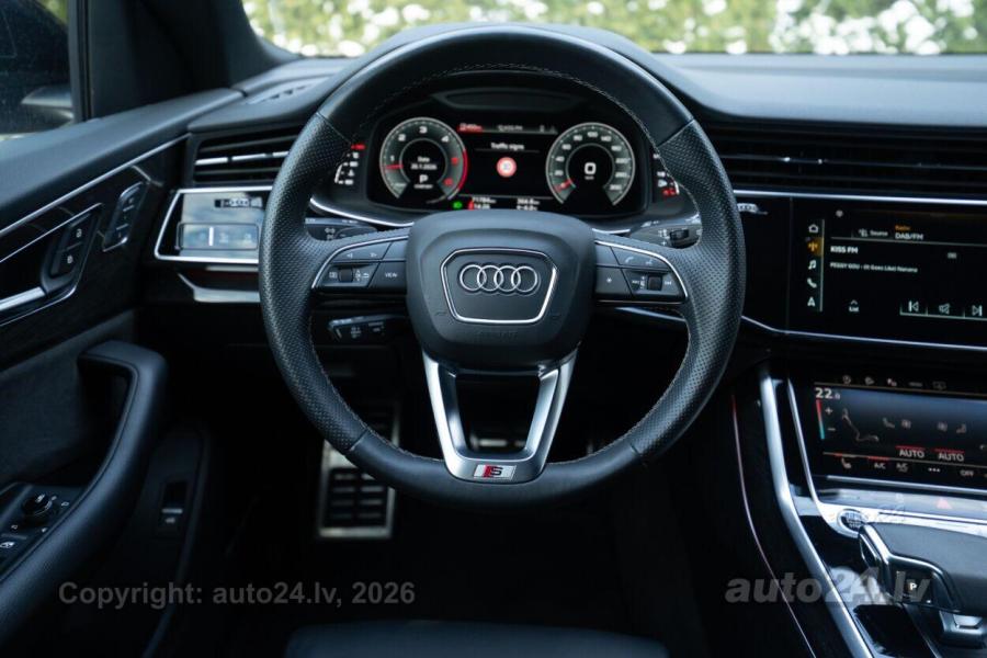 Black Audi Q8 2021 in Tallinn, with an engine capacity of 3.00 L and mileage of 72 thousand km for 56900 €, photo 9 on AUTOMOTO.COM.LV