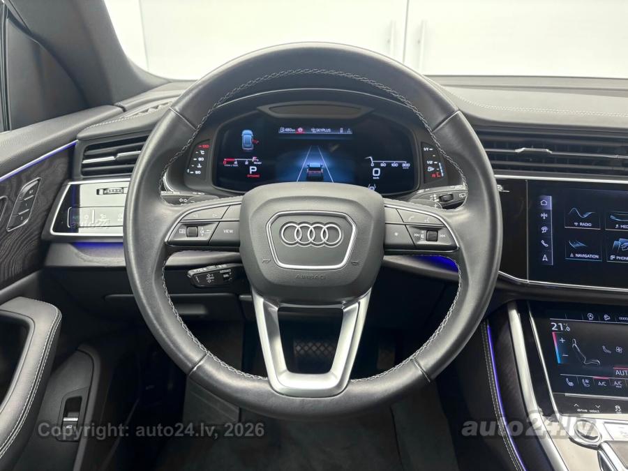 Black Audi Q8 2024 in Tartu, with an engine capacity of 3.00 L and mileage of 36 thousand km for 74900 €, photo 13 on AUTOMOTO.COM.LV