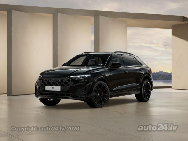 Black Audi Q8 2026 in Tallinn, with an engine capacity of 3.00 L and mileage of 0 thousand km for 104900 €, photo 1 on AUTOMOTO.COM.LV