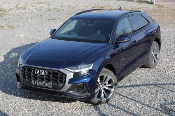 Zils Audi Q8 2019 Rīga, ar dzinēja tilpumu 3.00 L un nobraukumu 0 tūkst. km par 44990 €, foto 5 vietnē AUTOMOTO.COM.LV