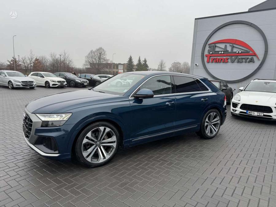Zils Audi Q8 2019 Telšiai, ar dzinēja tilpumu 2.97 L un nobraukumu 227 tūkst. km par 35999 €, foto 3 vietnē AUTOMOTO.COM.LV
