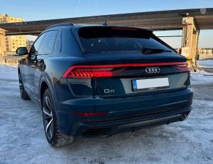 Blue Audi Q8 2019 in Vilnius, with an engine capacity of 2.97 L and mileage of 162 thousand km for 43990 €, photo 2 on AUTOMOTO.COM.LV