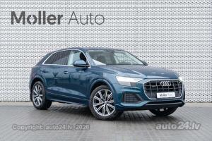 Blue Audi Q8 2019 in Riga, with an engine capacity of 3.00 L and mileage of 178 thousand km for 37900 €, photo 2 on AUTOMOTO.COM.LV