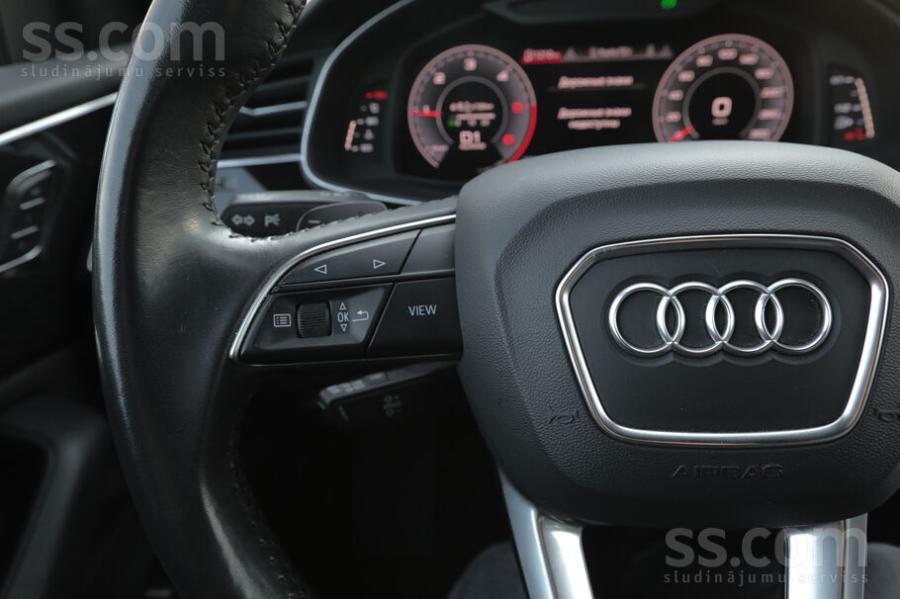 Blue Audi Q8 2019 in Riga, with an engine capacity of 3.00 L and mileage of 140 thousand km for 39990 €, photo 12 on AUTOMOTO.COM.LV
