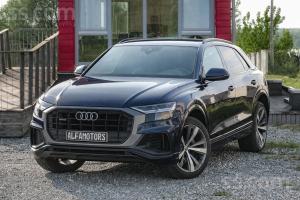 Zils Audi Q8 2019 Rīga, ar dzinēja tilpumu 3.00 L un nobraukumu 140 tūkst. km par 39990 €, foto 1 vietnē AUTOMOTO.COM.LV