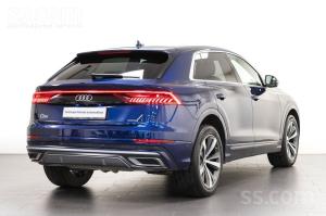 Blue Audi Q8 2019 in Riga, with an engine capacity of 3.00 L and mileage of 84 thousand km for 46500 €, photo 3 on AUTOMOTO.COM.LV