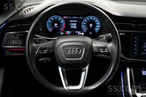 Blue Audi Q8 2019 in Riga, with an engine capacity of 3.00 L and mileage of 84 thousand km for 46500 €, photo 10 on AUTOMOTO.COM.LV