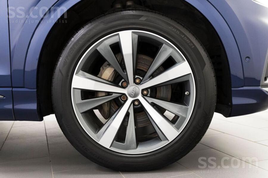 Blue Audi Q8 2019 in Riga, with an engine capacity of 3.00 L and mileage of 84 thousand km for 46500 €, photo 12 on AUTOMOTO.COM.LV