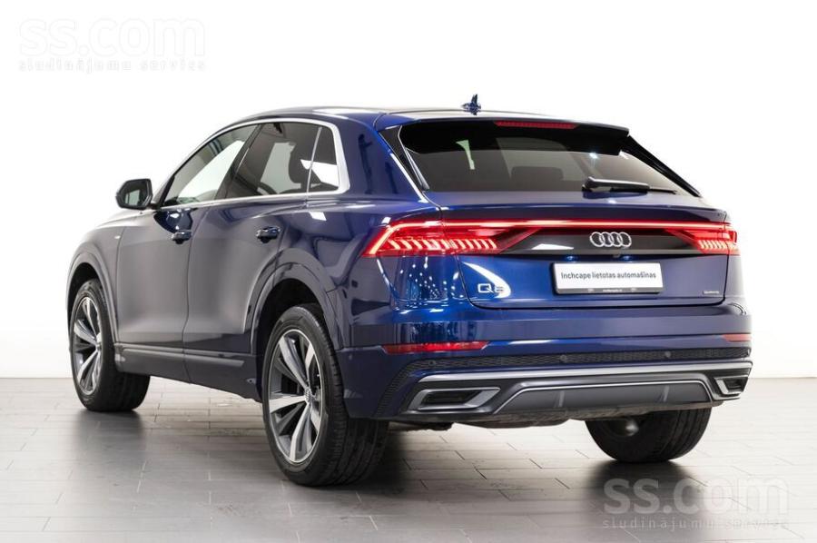 Blue Audi Q8 2019 in Riga, with an engine capacity of 3.00 L and mileage of 84 thousand km for 46500 €, photo 13 on AUTOMOTO.COM.LV