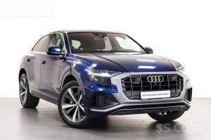 Blue Audi Q8 2019 in Riga, with an engine capacity of 3.00 L and mileage of 84 thousand km for 46500 €, photo 14 on AUTOMOTO.COM.LV
