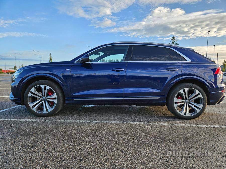 Blue Audi Q8 2019 in Tartu, with an engine capacity of 3.00 L and mileage of 111 thousand km for 44900 €, photo 3 on AUTOMOTO.COM.LV