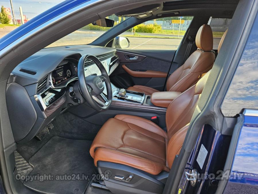 Blue Audi Q8 2019 in Tartu, with an engine capacity of 3.00 L and mileage of 111 thousand km for 44900 €, photo 10 on AUTOMOTO.COM.LV