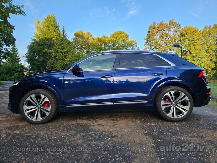 Blue Audi Q8 2019 in Tartu, with an engine capacity of 3.00 L and mileage of 111 thousand km for 44900 €, photo 22 on AUTOMOTO.COM.LV