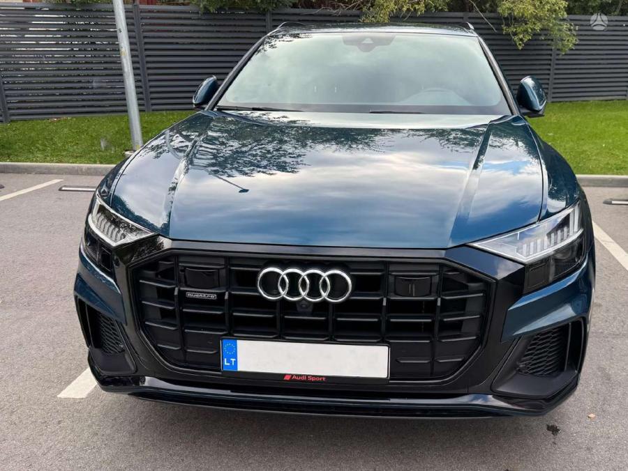 Zils Audi Q8 2020 Klaipėda, ar dzinēja tilpumu 2.97 L un nobraukumu 83 tūkst. km par 47500 €, foto 3 vietnē AUTOMOTO.COM.LV