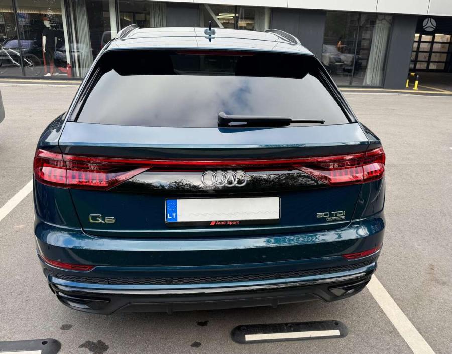 Zils Audi Q8 2020 Klaipėda, ar dzinēja tilpumu 2.97 L un nobraukumu 83 tūkst. km par 47500 €, foto 4 vietnē AUTOMOTO.COM.LV